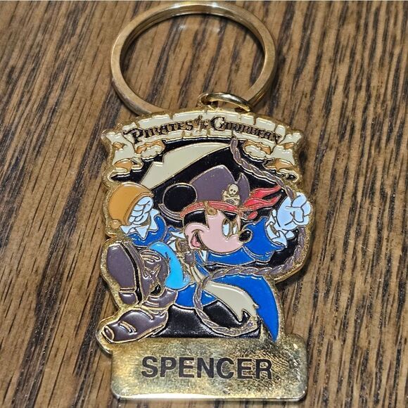 Disney | Other | Authentic Disney Mickey Mouse Gold Keychain ...